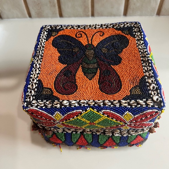 Handmade | Storage & Organization | Traditional Beaded Basket Indonesia ...